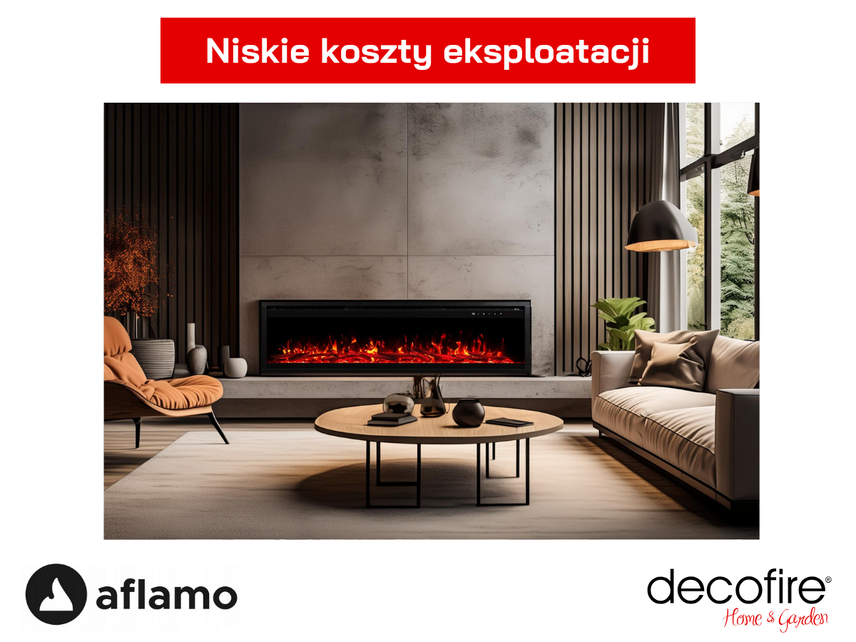 ⭐ Aflamo kominek elektryczny Royal PRO ścienny, do zabudowy