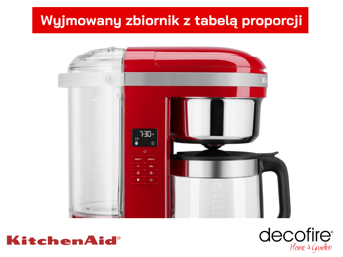 ⭐ Ekspres przelewowy Drip Spiral Empire Red KitchenAid (5KCM1209EER)