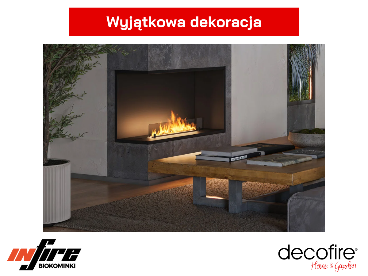 ⭐ Biokominek do zabudowy Infire Etronic Basic L 1000